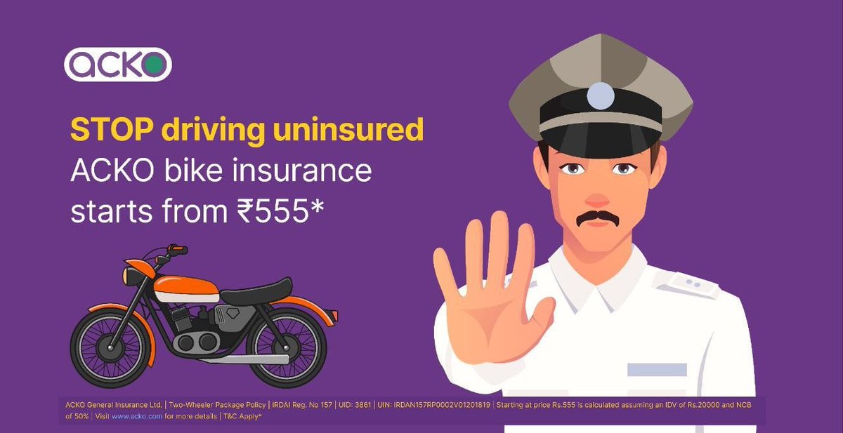 Bike Insurance Online | Acko Bike Insurance in India